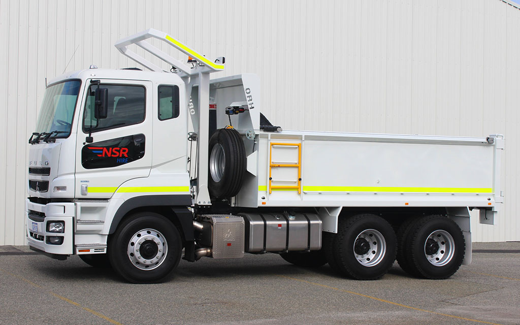 Isuzu 6x6 Tipper Truck for hire in Perth or Newman | NSR Hire